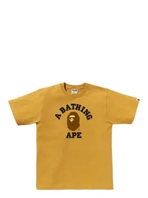 A BATHING APE College Tee Shirt - Yellow