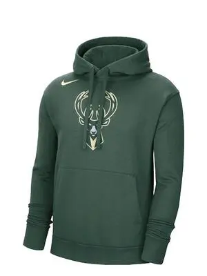 Nike Nba Milwaukee Bucks Fleece Pullover Hoodie - Green