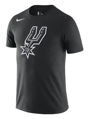 Nike Nba San Antonio Spurs Logo Dri-fit T-shirt - Black
