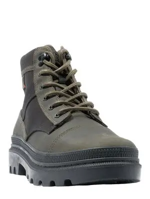 PALLADIUM Pallatrooper Rough Boots - Black/olive Night