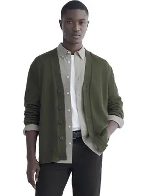 Everlane Classic Cardigan - Dark Green