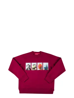 Supreme X Mike Kelley Ahh...youth! Crewneck Sweatshirt - Pink
