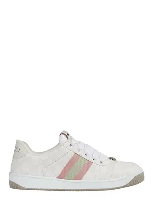 Gucci Screener Gg Monogram Sneakers - White