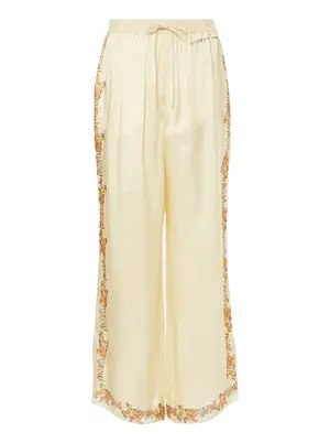 Marni Printed Straight Pants - White