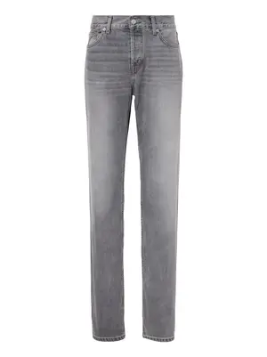 RE/DONE High-rise Straight Leg Jeans - Grey