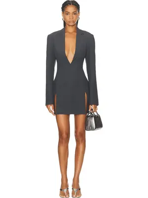PRISCAVERA Mini Jacket Dress - Charcoal