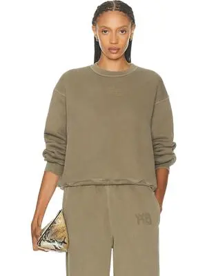 Alexander Wang Essential Terry Crew Sweatshirt - Washed Walnut