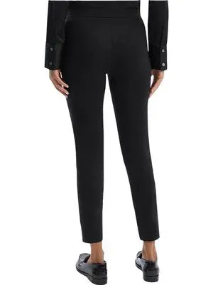 Theory Adbelle Core Scuba High-waist Ankle Leggings - Black