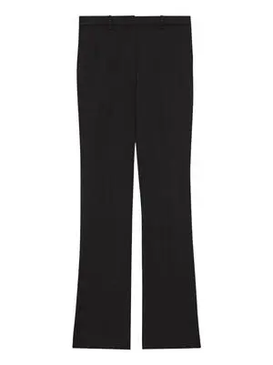 Theory Traceable Wool Straight-leg Trousers - Black