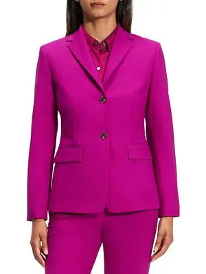 Theory Theory Single-Breasted Slim-Fit Blazer Wildflower