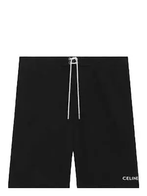 Celine Nylon Swim Shorts - Black