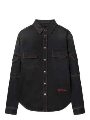 Off-White Script Samurai Shirt - Black