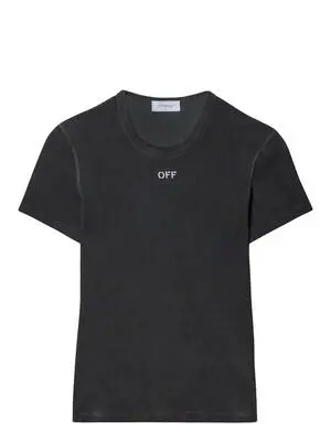 OFF-WHITE Off-White Logo-embroidered T-Shirt