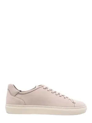 Corneliani Nubuck Leather Sneakers - Neutrals