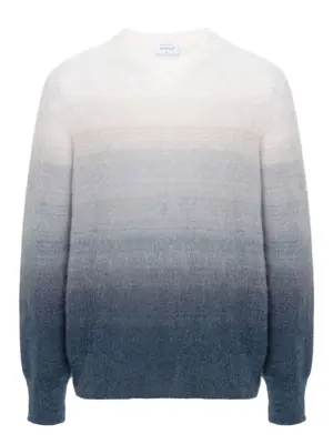 Off-White Arrows Ombré Brushed Jumper - Grey