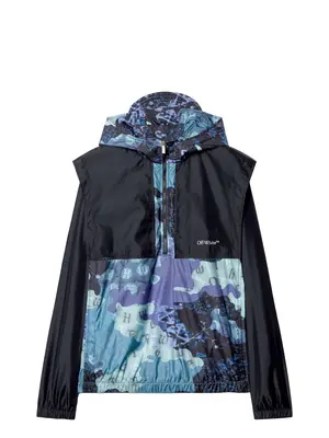 Off-White Graphic-print Windbreaker - Blue