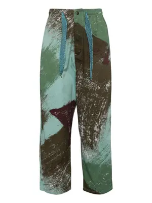 Kapital Combed Burberry Easy Trousers - Green