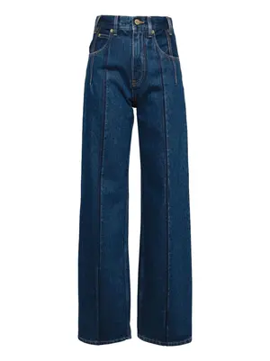 DARKPARK Creased Straight Jeans - Blue