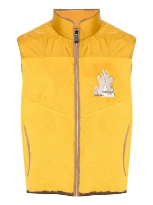 Moncler Fleece Down Gilet - Yellow