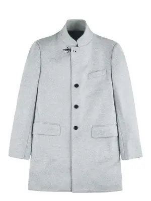 FAY Single-breasted Coat - Grey