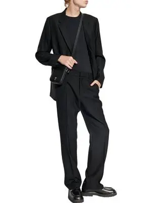 Ami Wool Single-breasted Blazer - Black