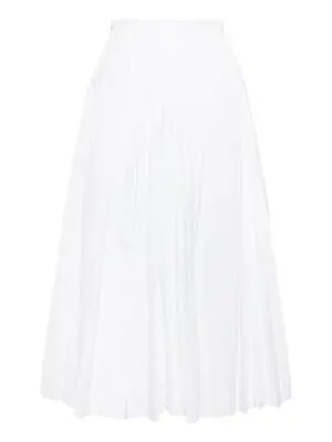 JIL SANDER Pleated Skirt - White