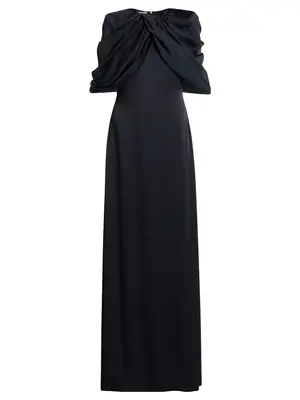Stella McCartney Draped-sleeve Gown - Black