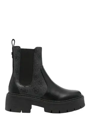 Guess 4g Logo Chelsea Boots - Black