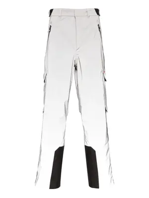 Palm Angels Reflective Logo-tape Ski Trousers - Silver