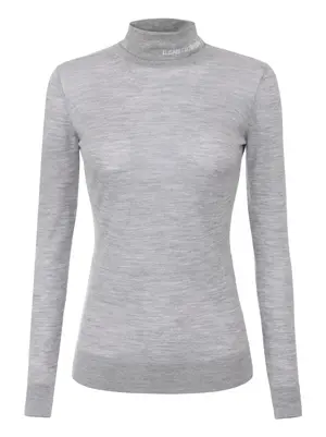 Elisabetta Franchi Roll Neck Jumper - Grey