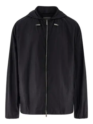 SALVATORE FERRAGAMO Ferragamo Gancini Jacquard Rain Jacket