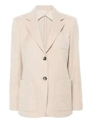 Max Mara Carpi Single-breasted Blazer - Neutrals