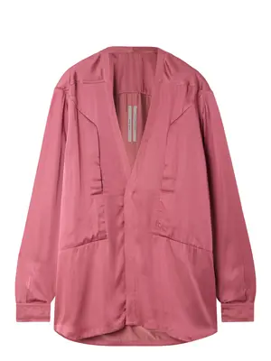 Rick Owens Satin Shirt - Pink