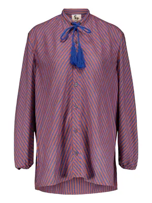 PAULA X Marrakshi Life Pinstripe Blouse - Pink