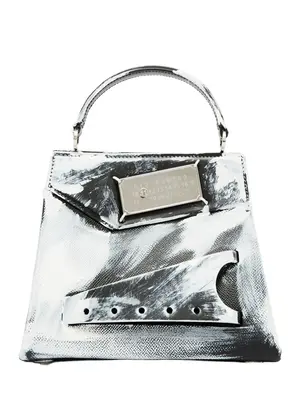 MAISON MARGIELA Snatched Leather Tote - Black