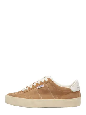 GOLDEN GOOSE Soul Star Leather Sneaker - Tobacco/white/milk