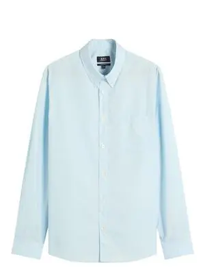 A.p.c. Edouard Button Down Shirt - Pale Blue