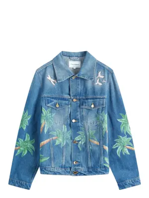 CASABLANCA Casablanca Tennis Club Embroidered Denim Jacket