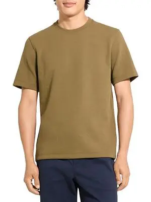 Theory Delroy Double Piqué Crewneck T-shirt - Duffle