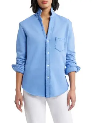 Frank & Eileen Eileen Relaxed Terry Button-up Shirt - Frost