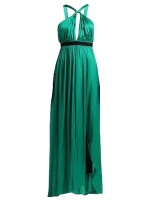 Pinko Maxi Dress Viscose Polyester - Green