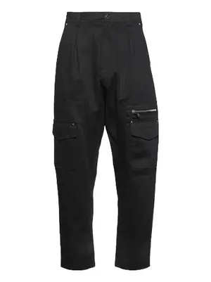 LES HOMMES LES HOMMES Cotton-Blend Cargo Pants Black