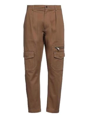 LES HOMMES Cotton-blend Cargo Pants - Camel