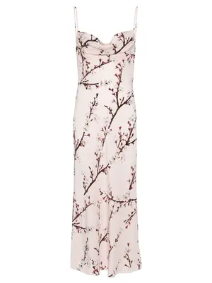 Alexander McQueen Blossom Midi Dress - Pink