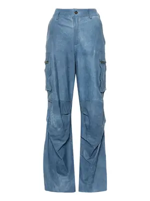 SALVATORE SANTORO Straight-leg Cargo Pants - Blue