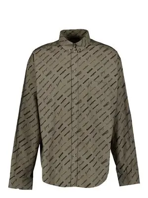 Balenciaga Logo-print Shirt - Neutrals