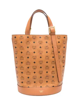 Mcm Aren Tote Bag - Brown