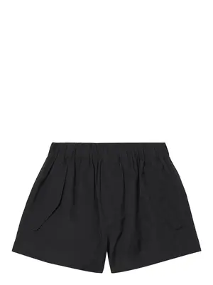 Wardrobe.NYC Beach Cotton-blend Shell Shorts - Black