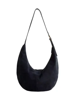 Madewell The Essential Curve Shoulder Bag Deep Indigo