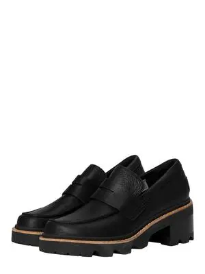 Sorel Joan Nowtm City Loafer High Heels - Black